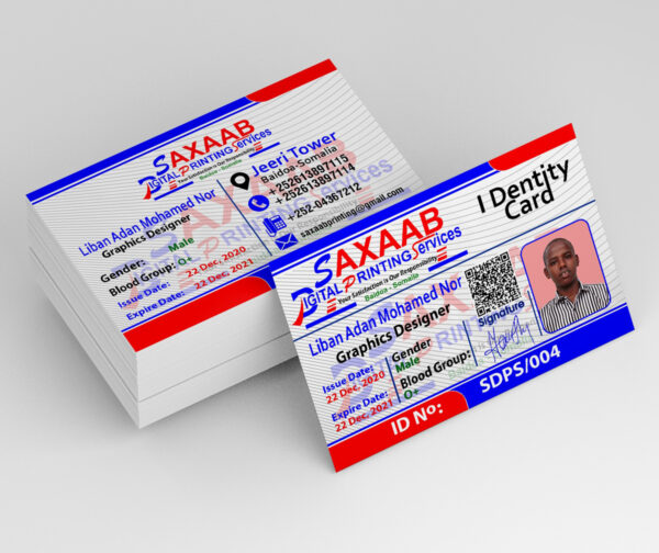 ID & Business Cards – Saxaab Digital Printing Services